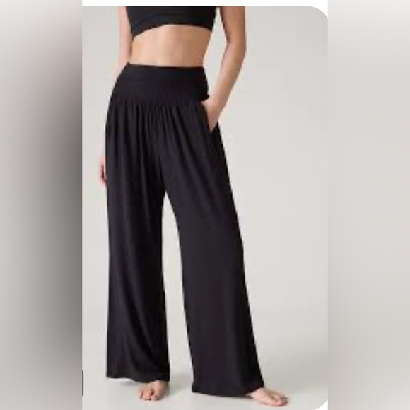 Athleta | Pants & Jumpsuits | Athleta Studio Wide Keg Pants | Poshmark